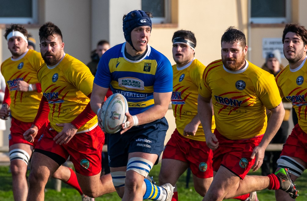 Fabio Ruaro con gli Azzurrini che affrontano il Galles - Rugby Parma